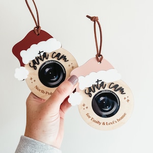 Personalized Santa Cam Christmas Ornament, Santa Camera Ornament ...