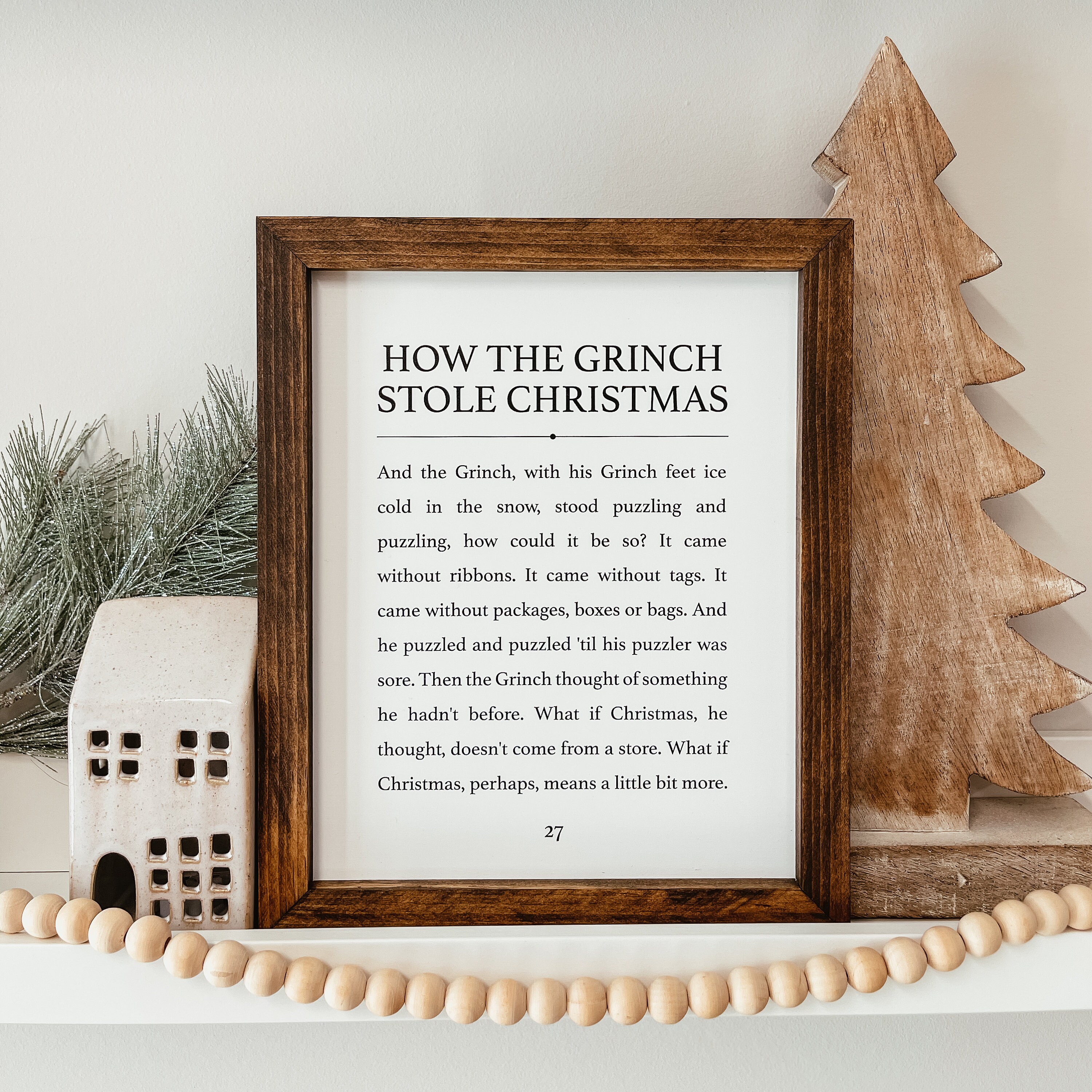 Christmas Quote Wood Sign, Minimalist Christmas Sign, Christmas Decor ...