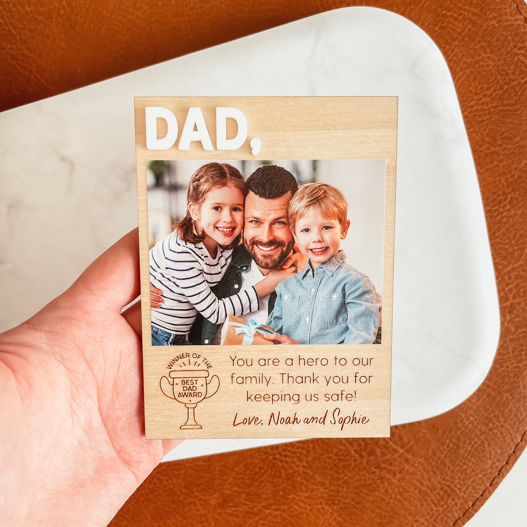 Custom Photo Magnet, Dad Photo Magnet, Grandpa Photo Magnet, Best Dad ...