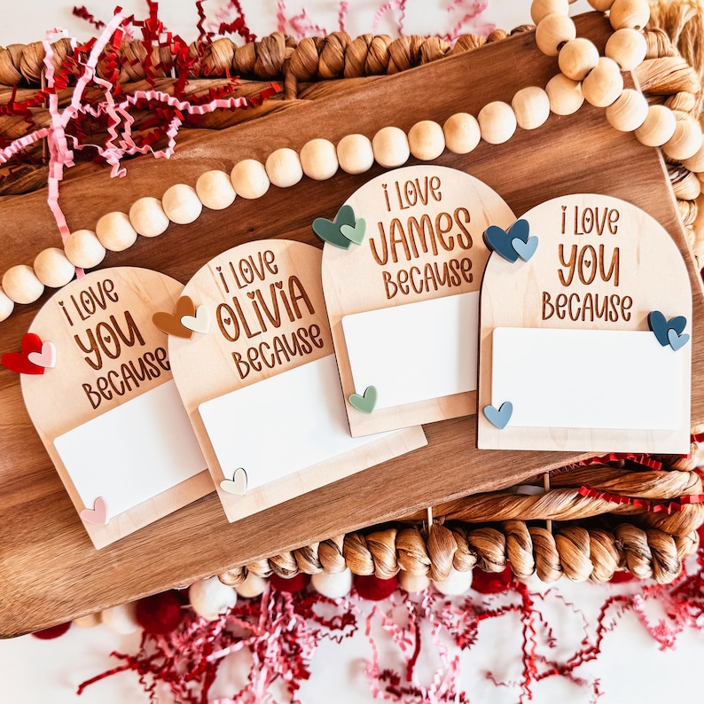 Personalized Love Note Magnet, Affirmation Magnet, Dry Erase Wood ...