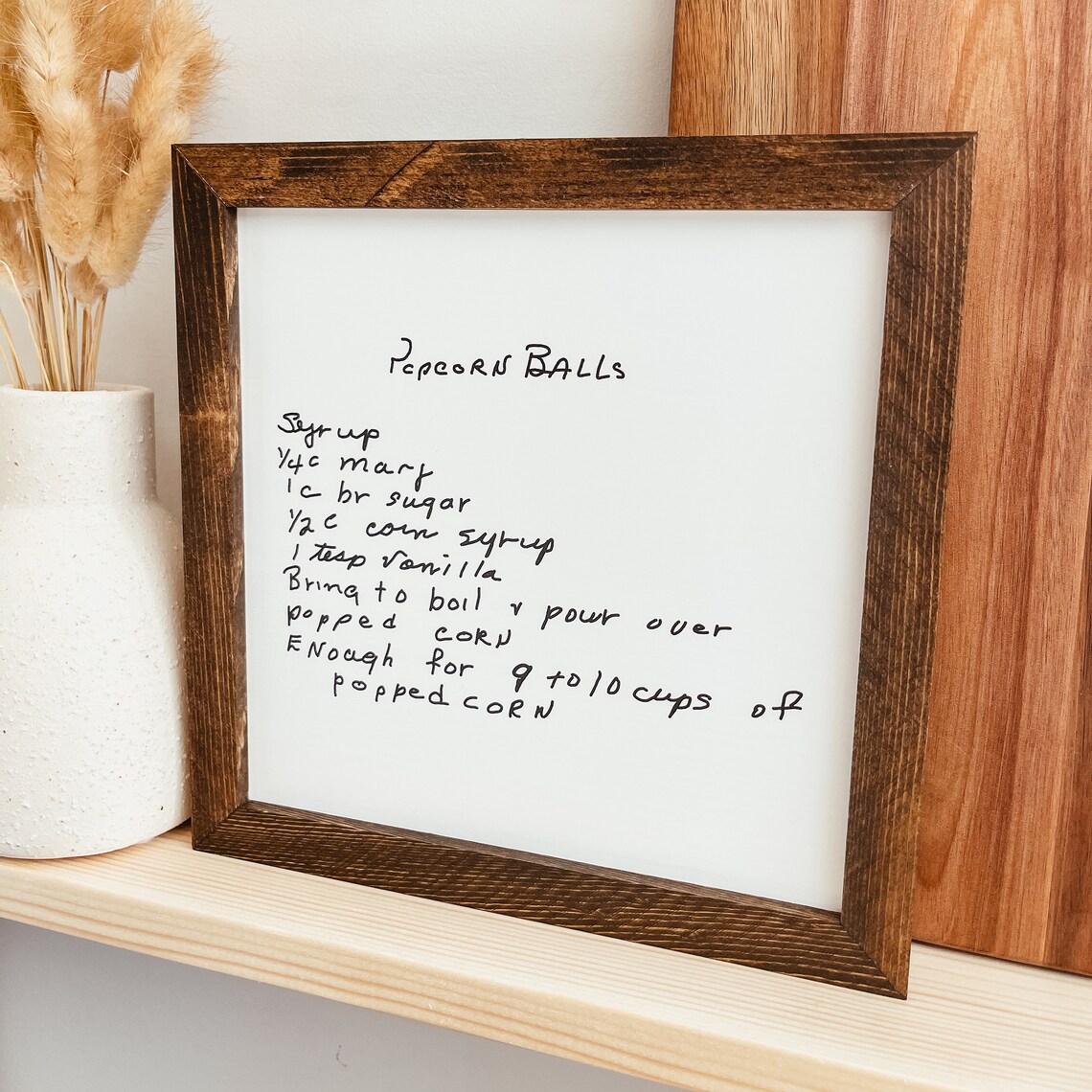 Custom Handwritten Recipe Sign, Handwriting Sign, Memorial Handwriting ...
