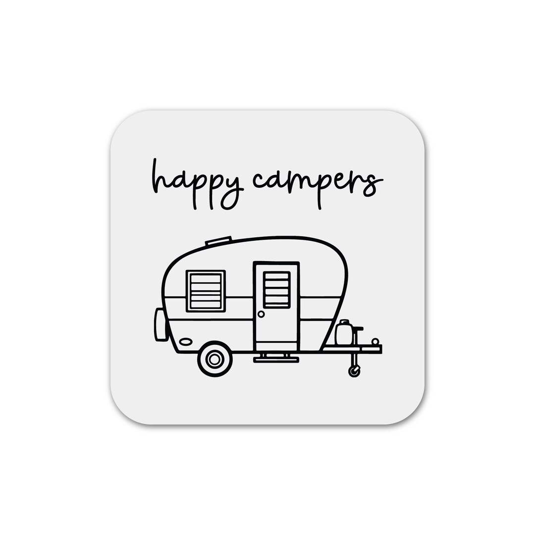 Happy Campers Magnet, Camping Magnet, Camper Magnet, Camper Decor ...