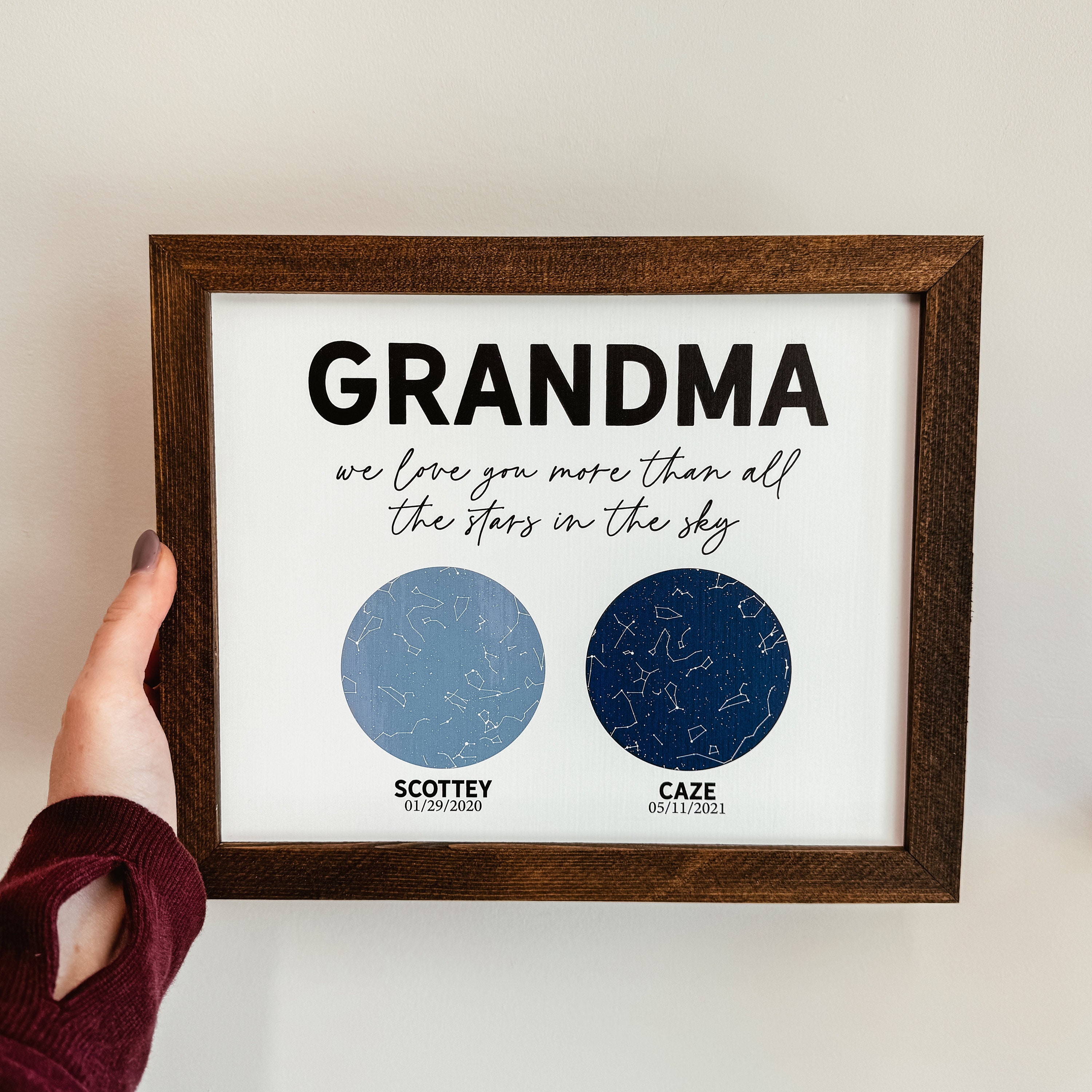 Custom Star Map Sign, Constellation Map Sign, Custom Birthdate Sign ...
