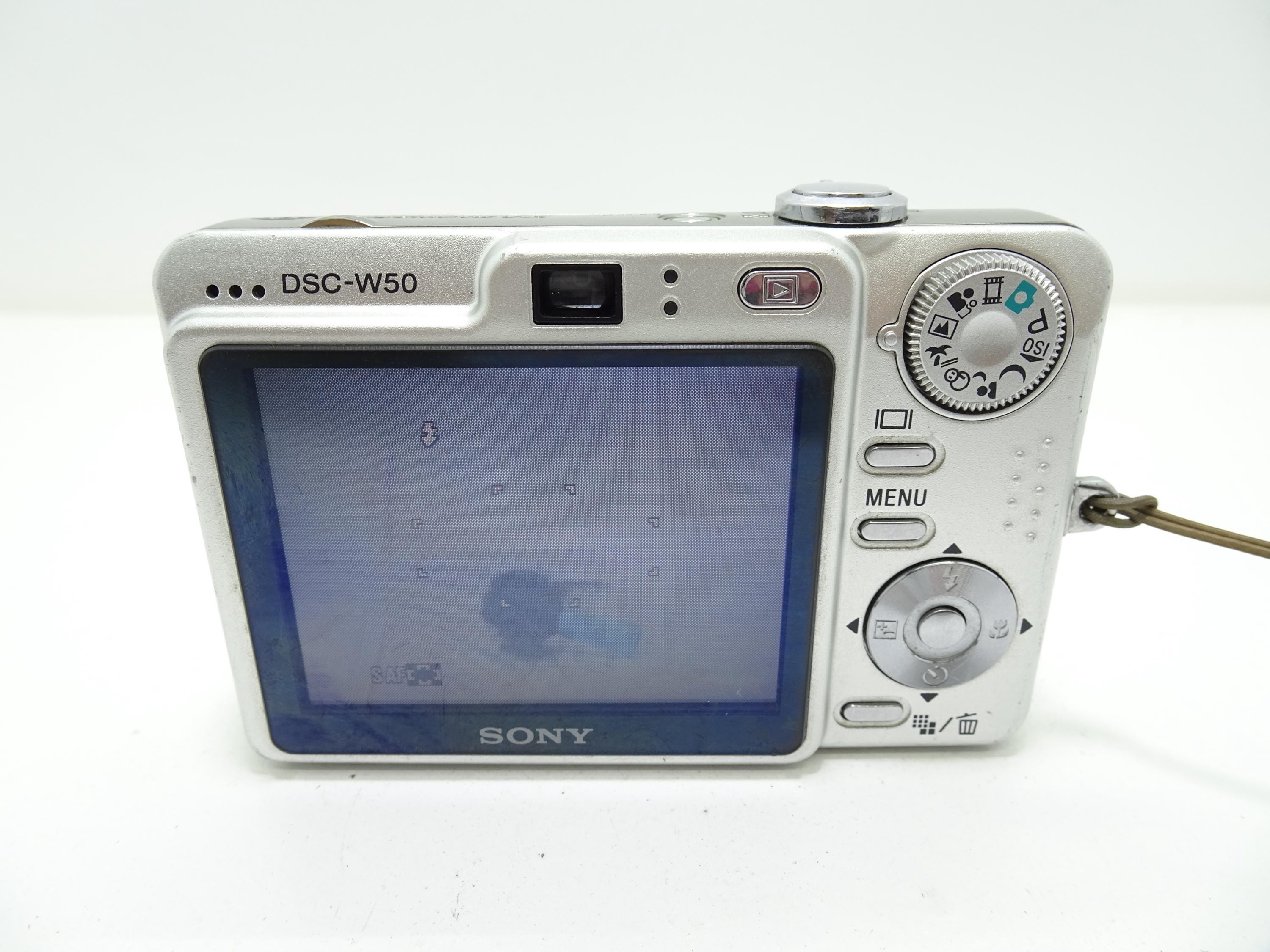 Sony Cyber-shot DSC-W50 6.0MP Digital Camera Silver With Battery , Memory Stick & Charger. - Etsy