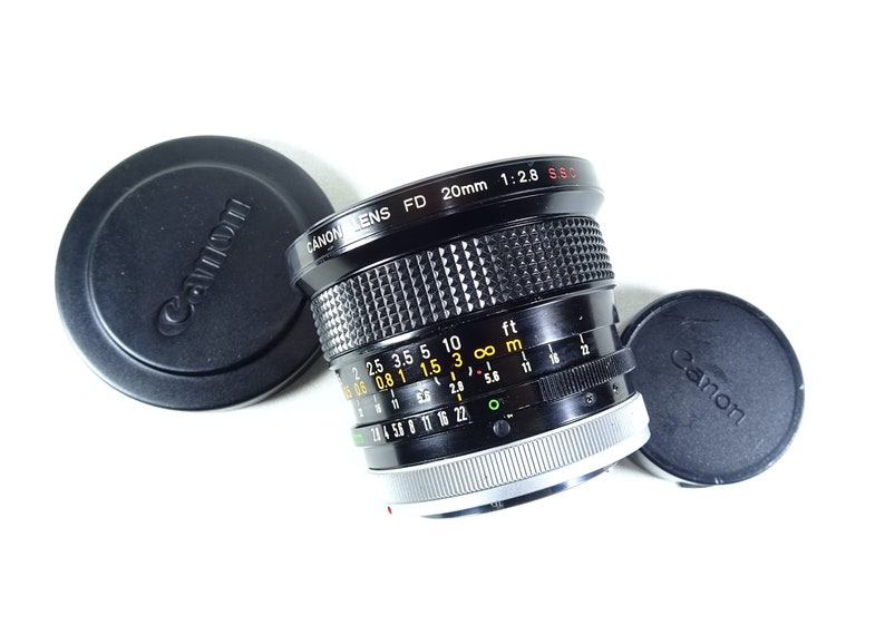 Rare Canon FD 20mm F2.8 SSC With Front and Rear Caps - Very Good ...