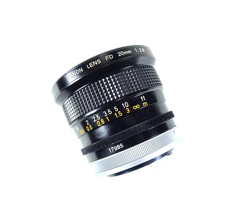 Rare Canon FD 20mm F2.8 SSC With Front and Rear Caps - Very Good ...