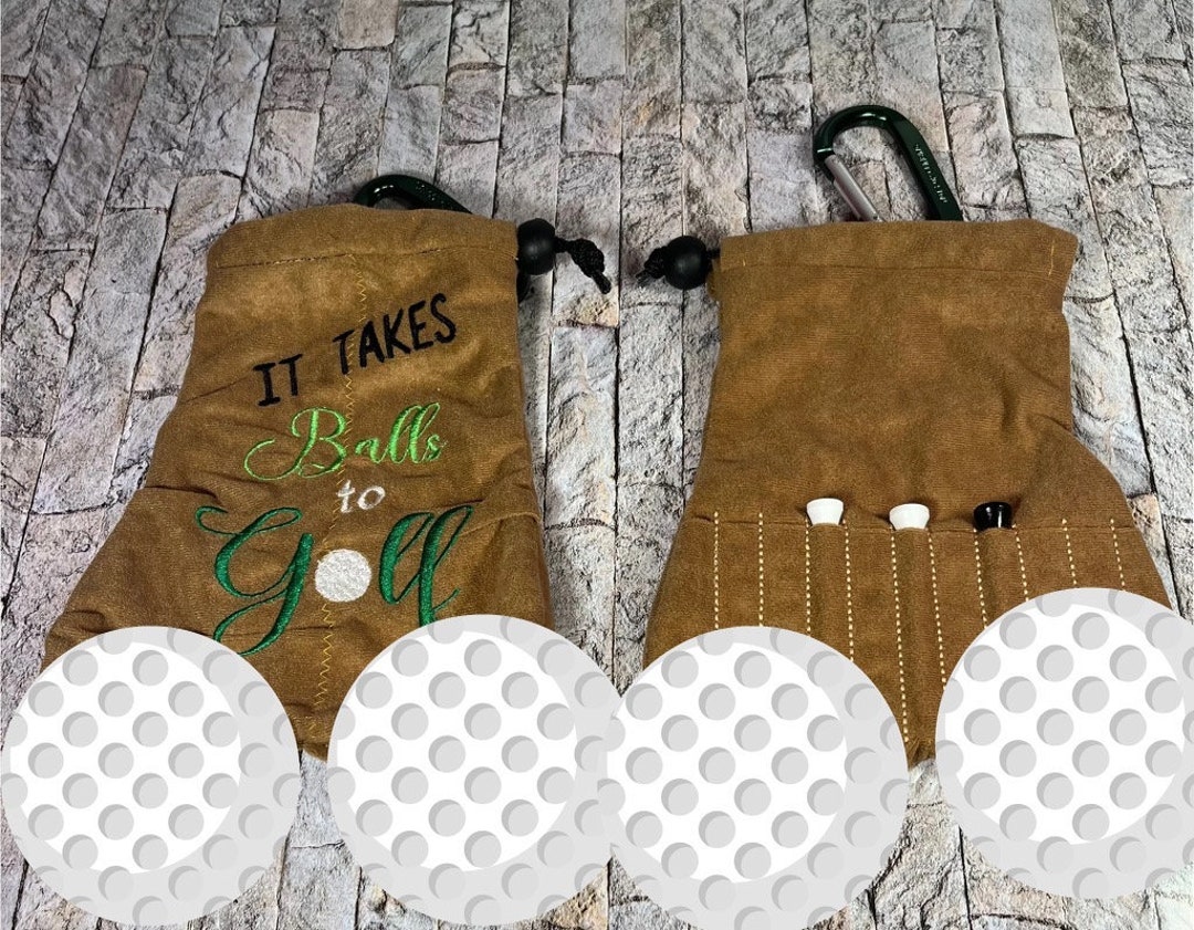 In the Hoop Golf Ball Sack Embroidery Design. 2 Styles and 3 Design ...
