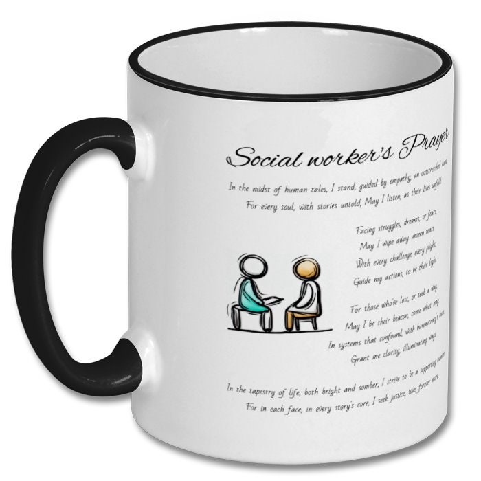 SOCIAL WORKER'S PRAYER Poem Gift, Gift for Social Worker, Social Work ...