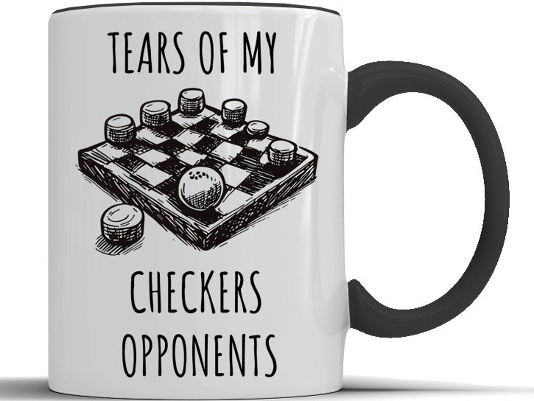 CHECKERS LOVER Funny Mug, Checkers Player Mug, Checkers Gift, Checkers ...