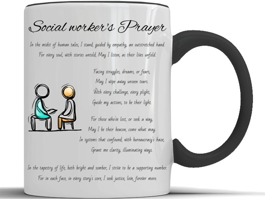 SOCIAL WORKER'S PRAYER Poem Gift, Gift for Social Worker, Social Work ...