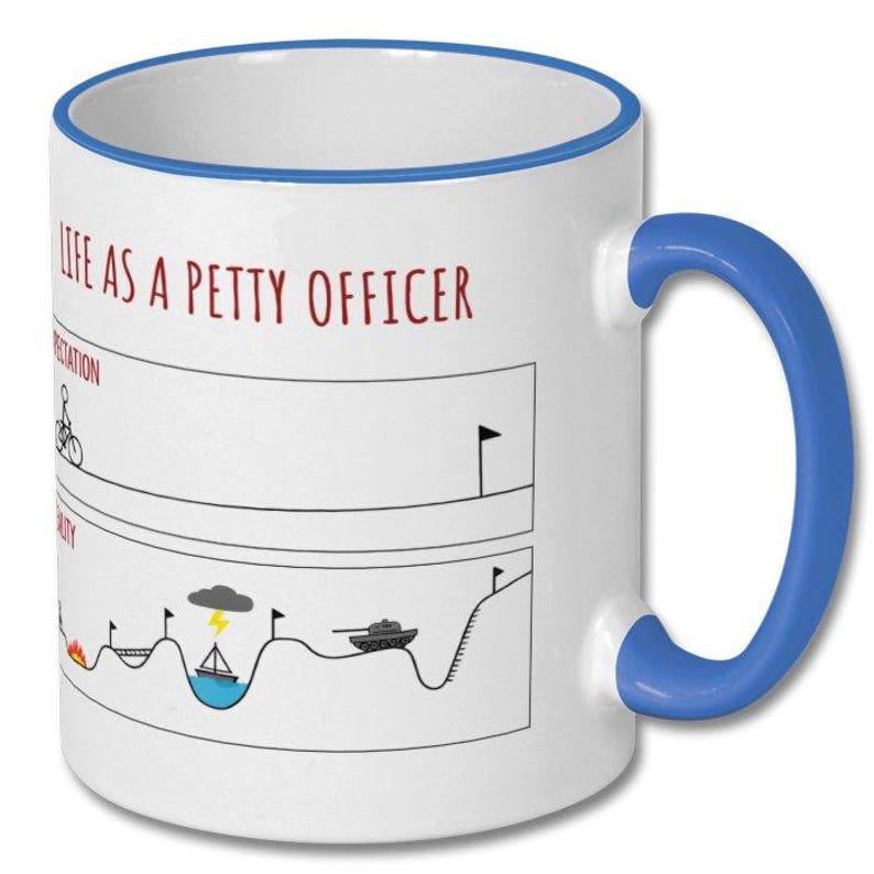 EXPECTATIONS VS REALITY Petty Officer Funny Gift, Petty Officer Gift ...