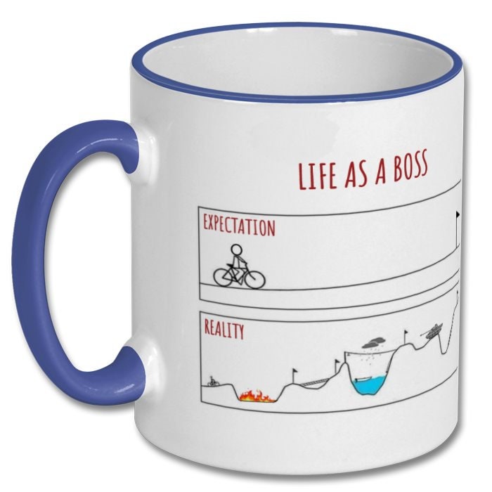 EXPECTATIONS VS REALITY Boss Gift, Boss Mug, Boss Thank You Gift, Boss ...