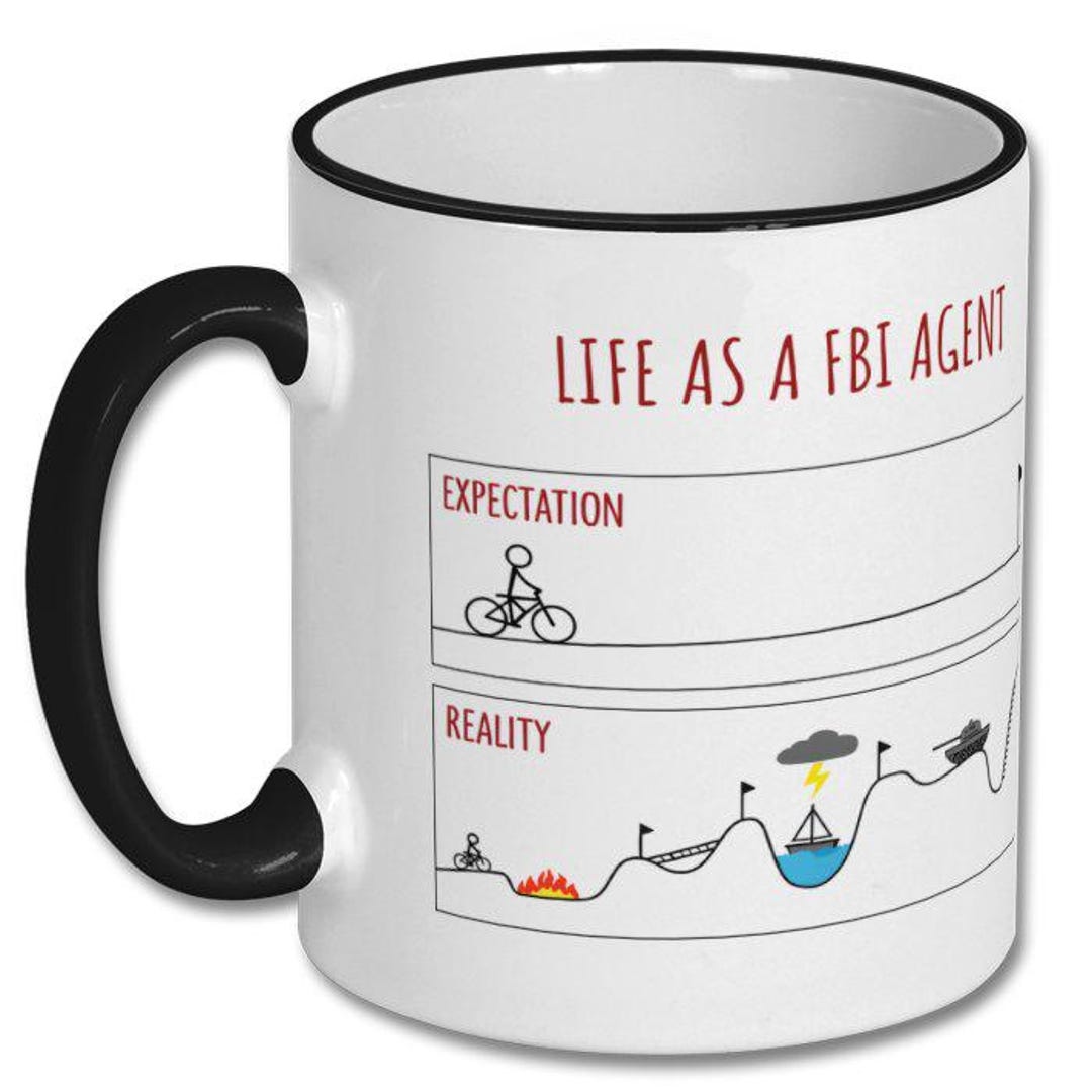 EXPECTATIONS VS REALITY Fbi Agent Funny Gift, Fbi Agent Gift, Fbi Agent ...