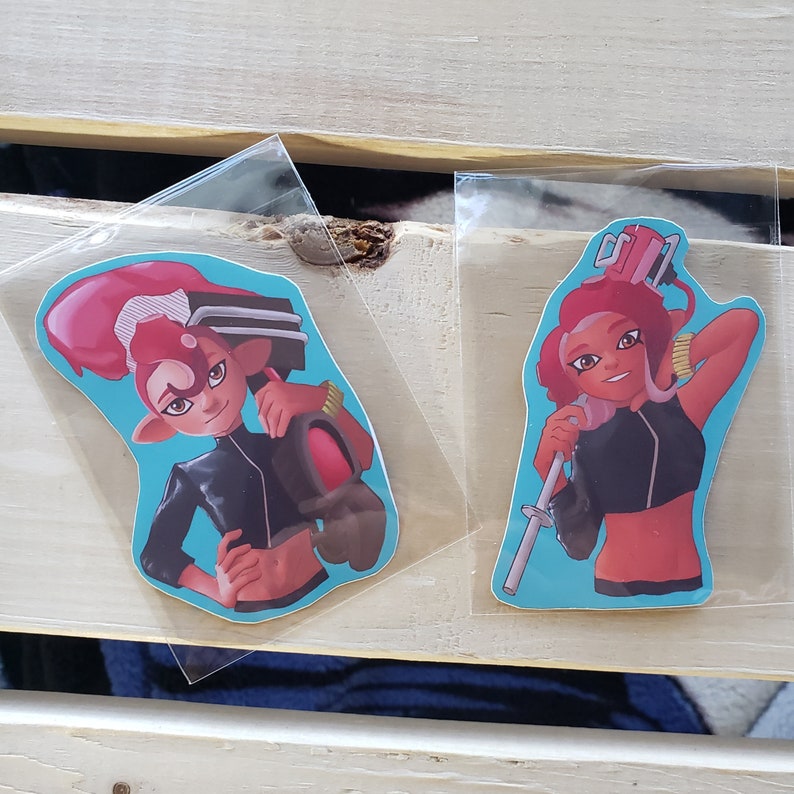 Splatoon 2 Octoling Vinyl Stickers | Etsy