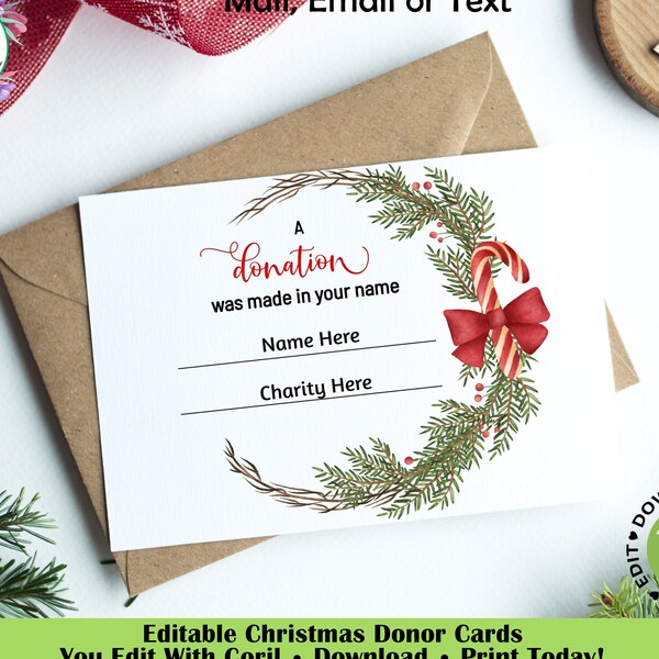 Donation Card - Etsy