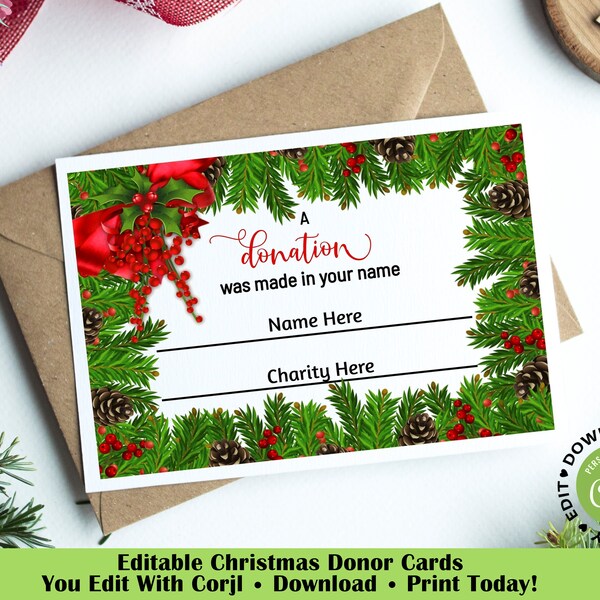 Donation Card - Etsy