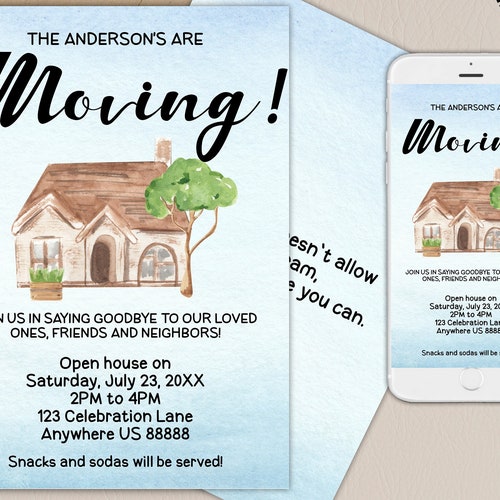 Editable Going Away Fiesta Invitation Moving Party - Etsy