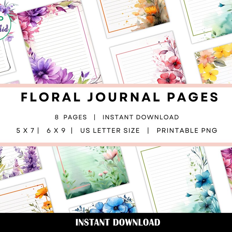 Floral Journal - Etsy