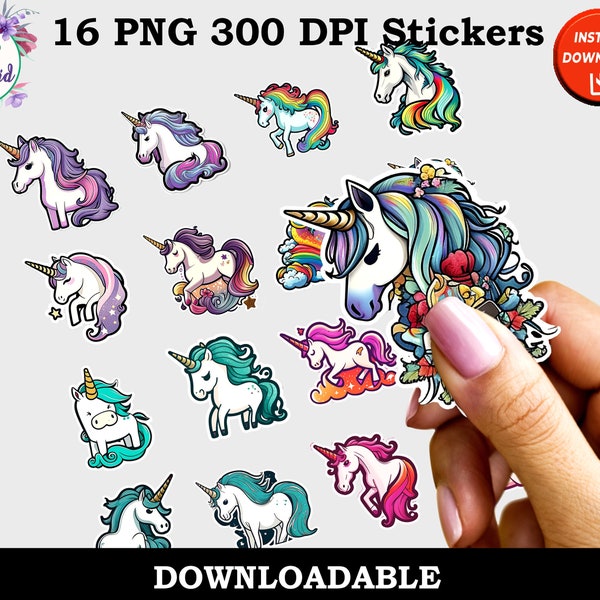 Unicorn Sticker - Etsy