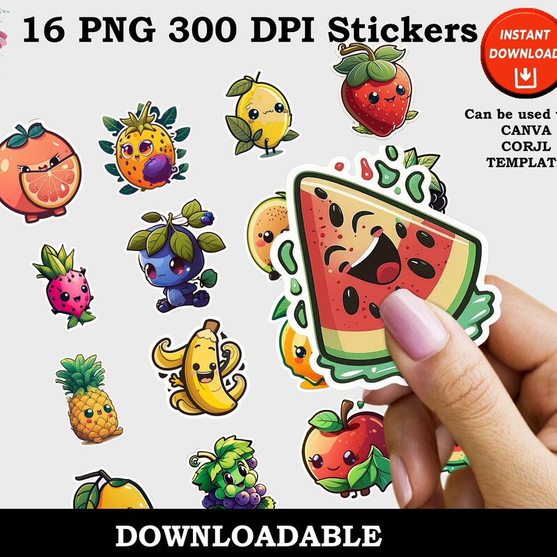 Fruit Stickers - Etsy
