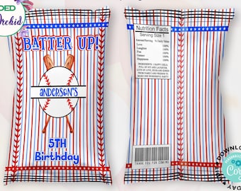 Baseball Chip Bag - Etsy
