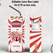 Circus Juice Wrapper, Printable Circus Birthday Juice Box Wrapper ...