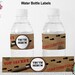 Secret Agent Water Bottle Labels , Detective Bottle Label, Spy Water ...