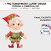 Watercolor Christmas Elf Clipart, Cute Boy Elf Clip Art, Christmas ...