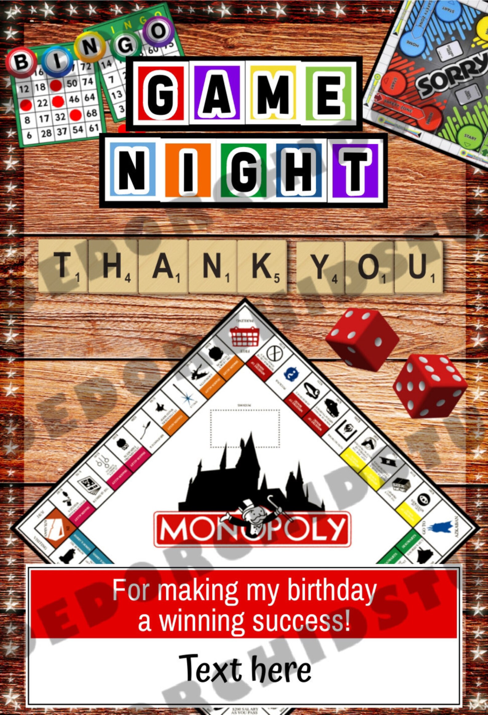 Printable Game Night Juice Label Game Night Birthday Juice | Etsy