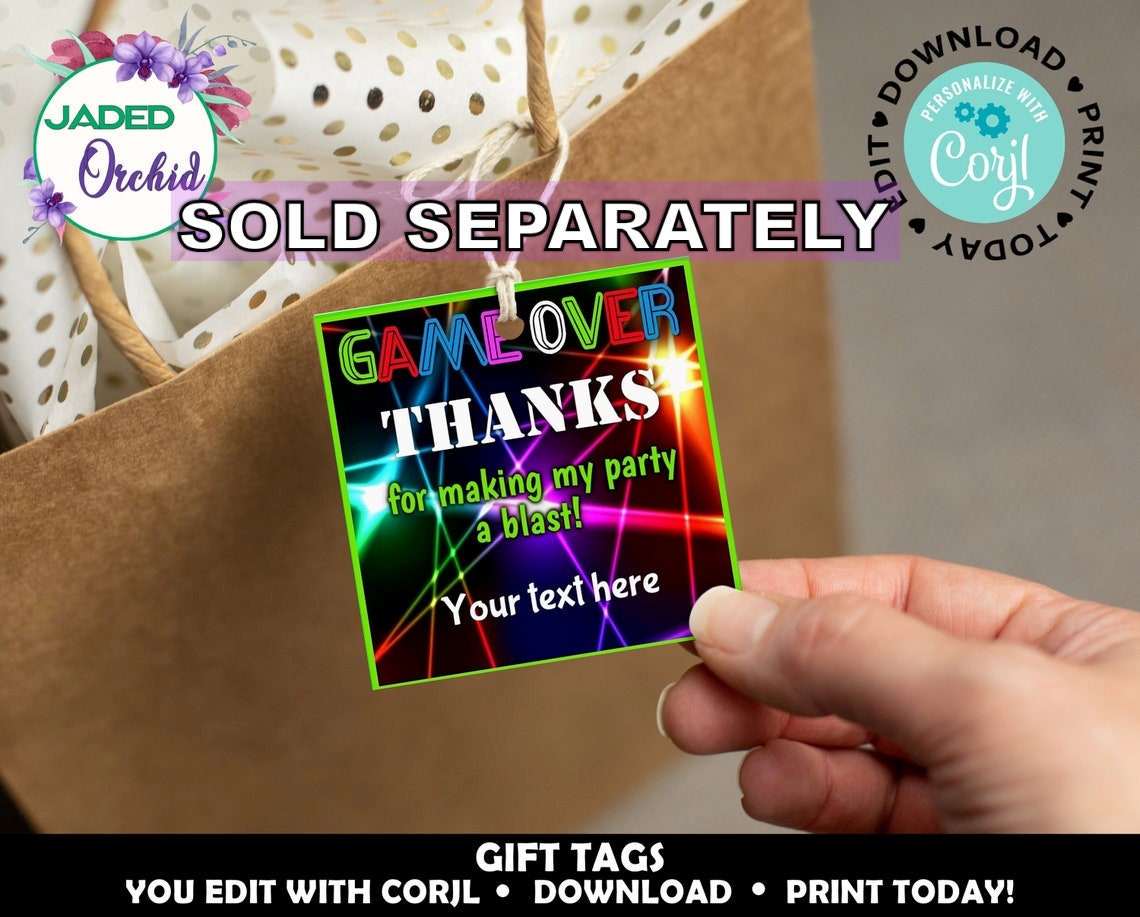 Printable Laser Tag Birthday Chip Bag Label Laser Tag Chip - Etsy