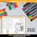 Printable Kids Coloring Sheet Fall Coloring Page and Word - Etsy
