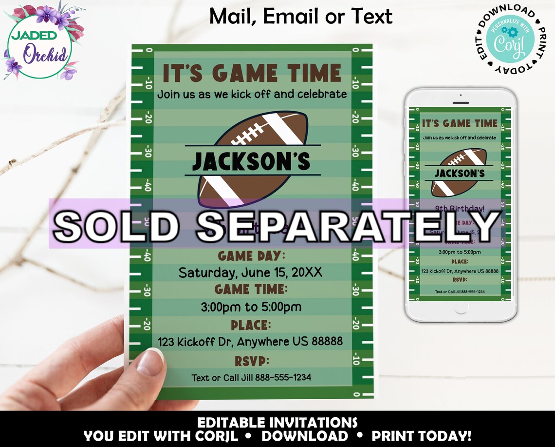 Football Birthday Party Chip Bag Label Printable Football - Etsy