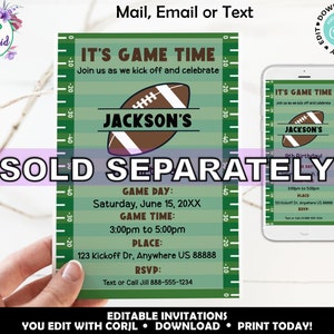 Football Birthday Party Chip Bag Label, Printable Football Chip Bag ...