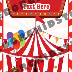 Printable Carnival Birthday Party Gift Tags, Circus Themed Birthday ...
