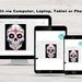 Dia De Los Muertos Wall Art Day of the Dead Poster Halloween - Etsy