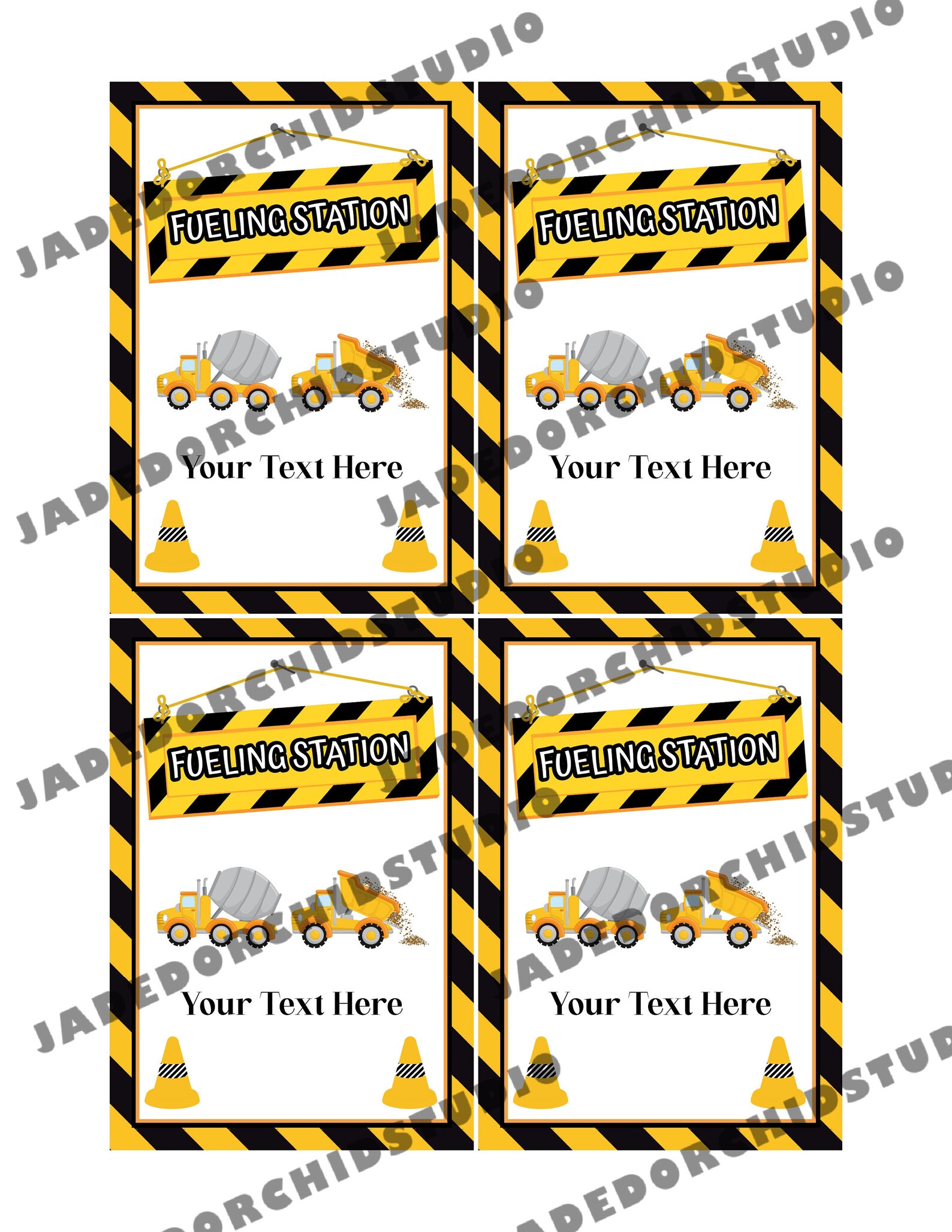 Construction Themed Party Favors Construction Birthday - Etsy