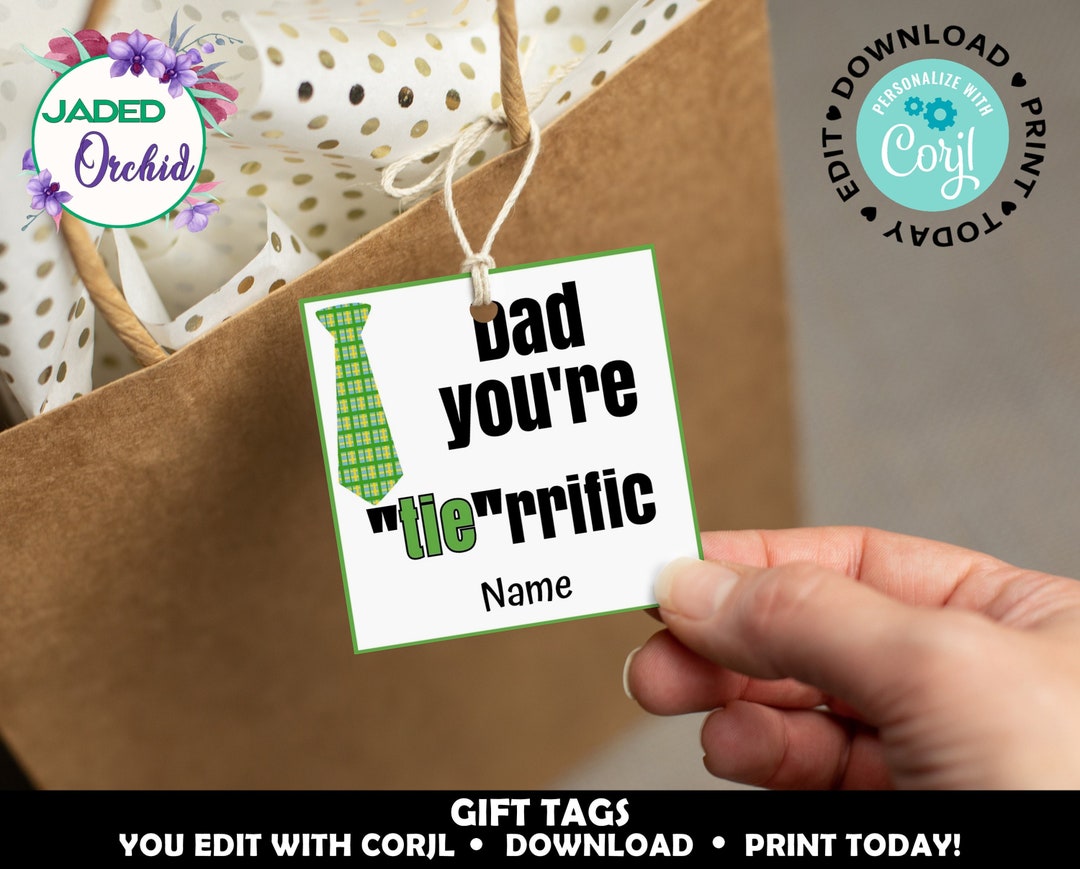 Fathers Day Tie Sticker Fathers Day Party Favor Tags Fathers - Etsy