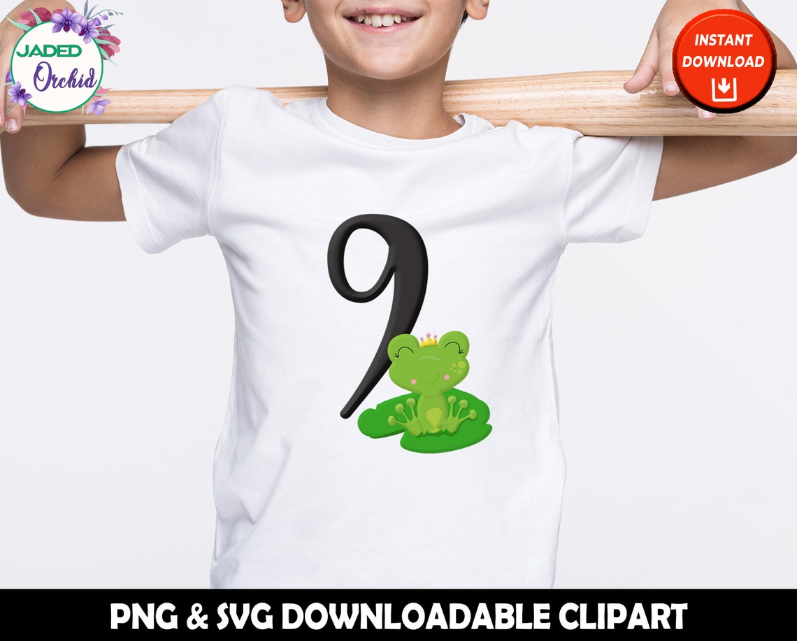 Printable Frogs SVG & PNG Clipart Frog Numbers Clipart Frog - Etsy