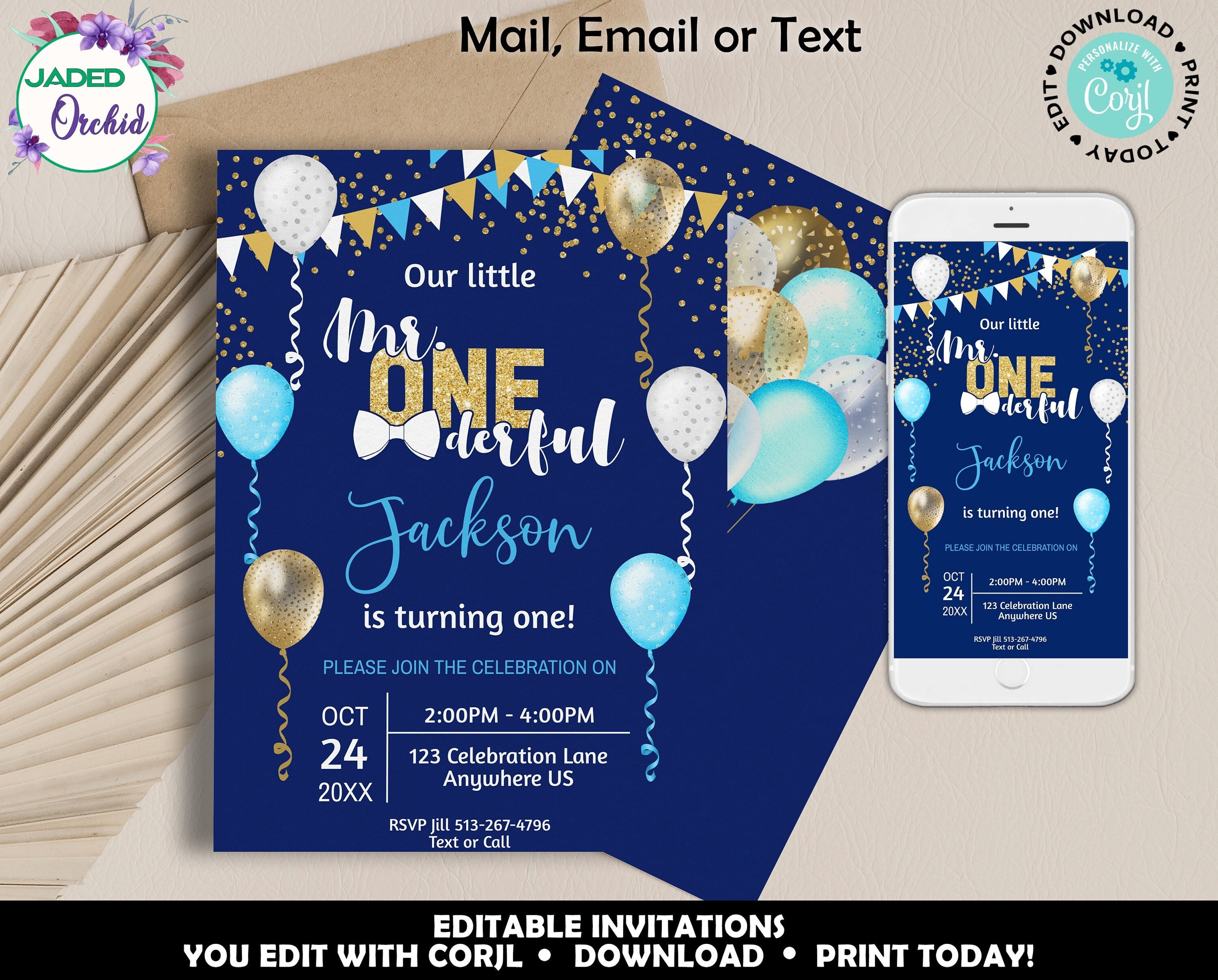 Paper & Party Supplies Paper Design & Templates ONEderful Birthday ...