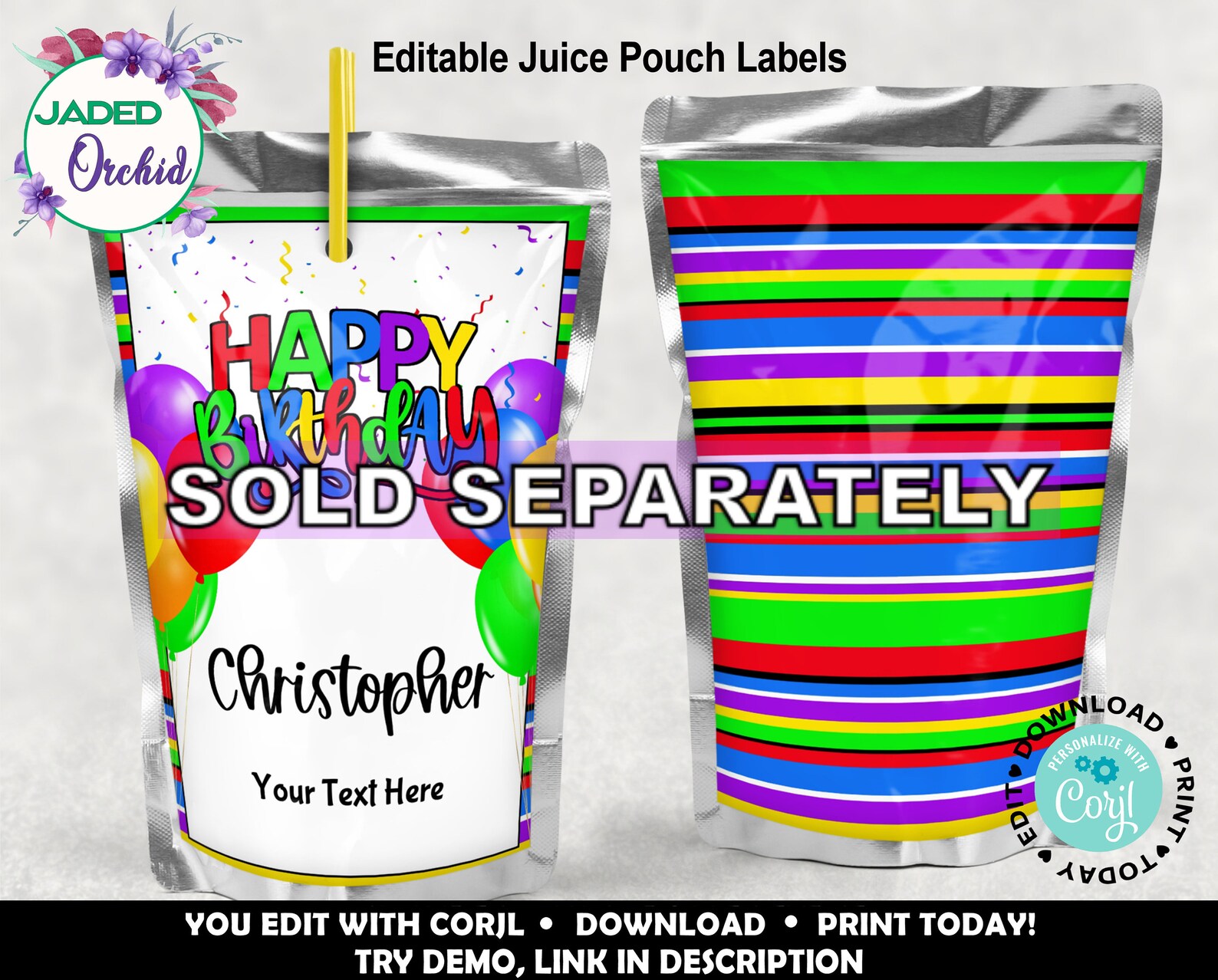 Fruit Snack Wrapper Label Printable Boys Birthday Party - Etsy