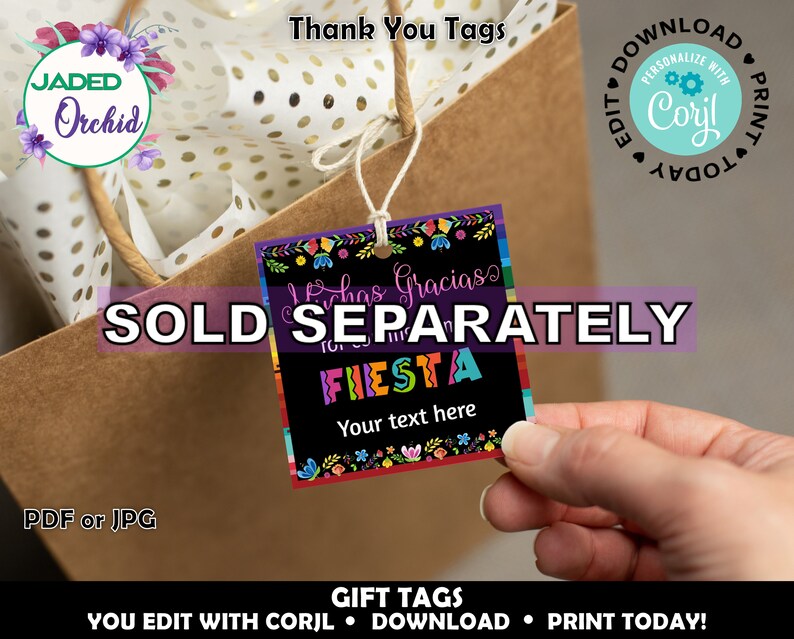 Printable Fiesta Chip Bag Label Mexican Fiesta Birthday Chip - Etsy