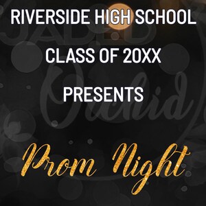 Black A Night Under the Stars Prom Invitation, Senior Prom Invite ...