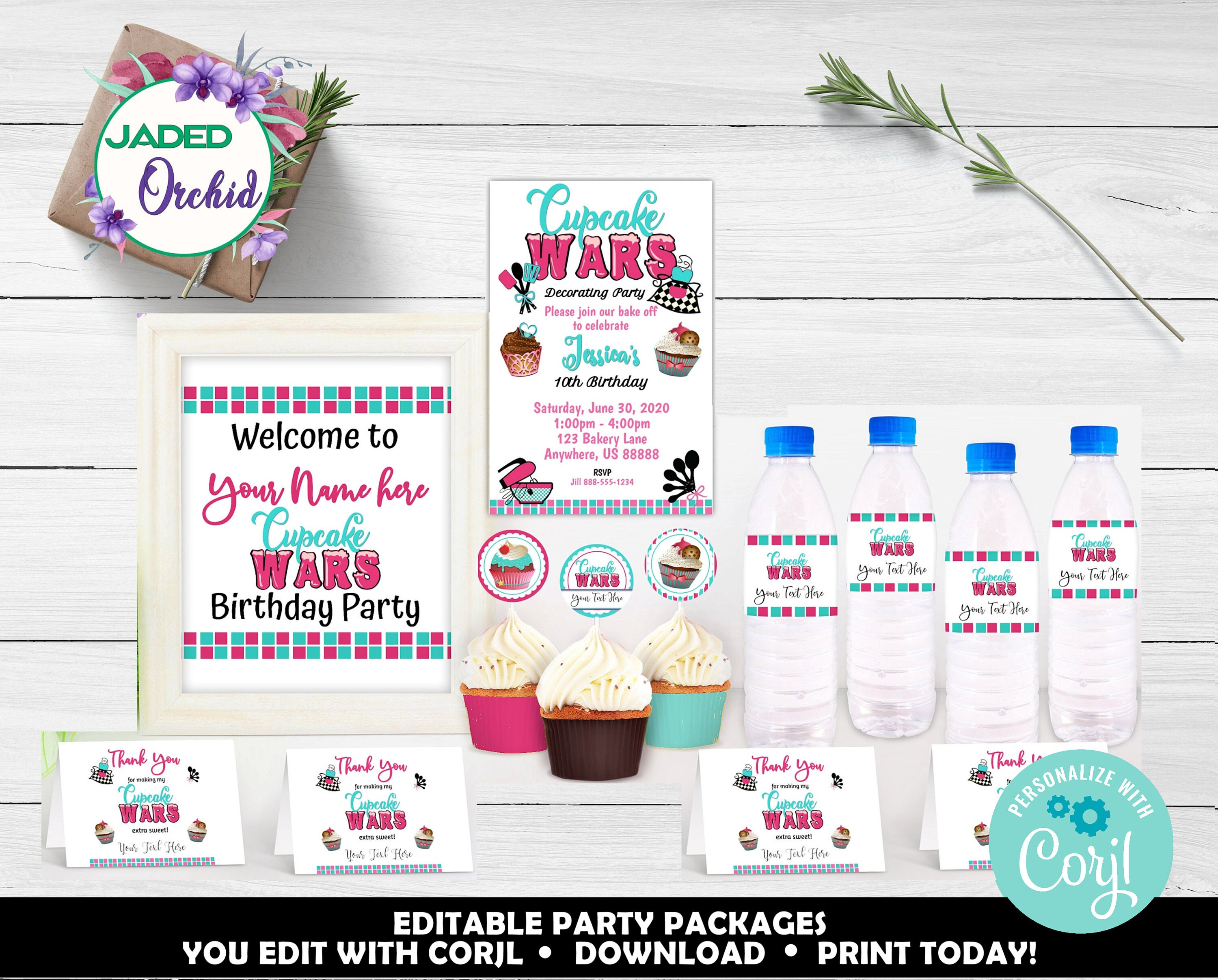 Cupcake Wars Invitation Template