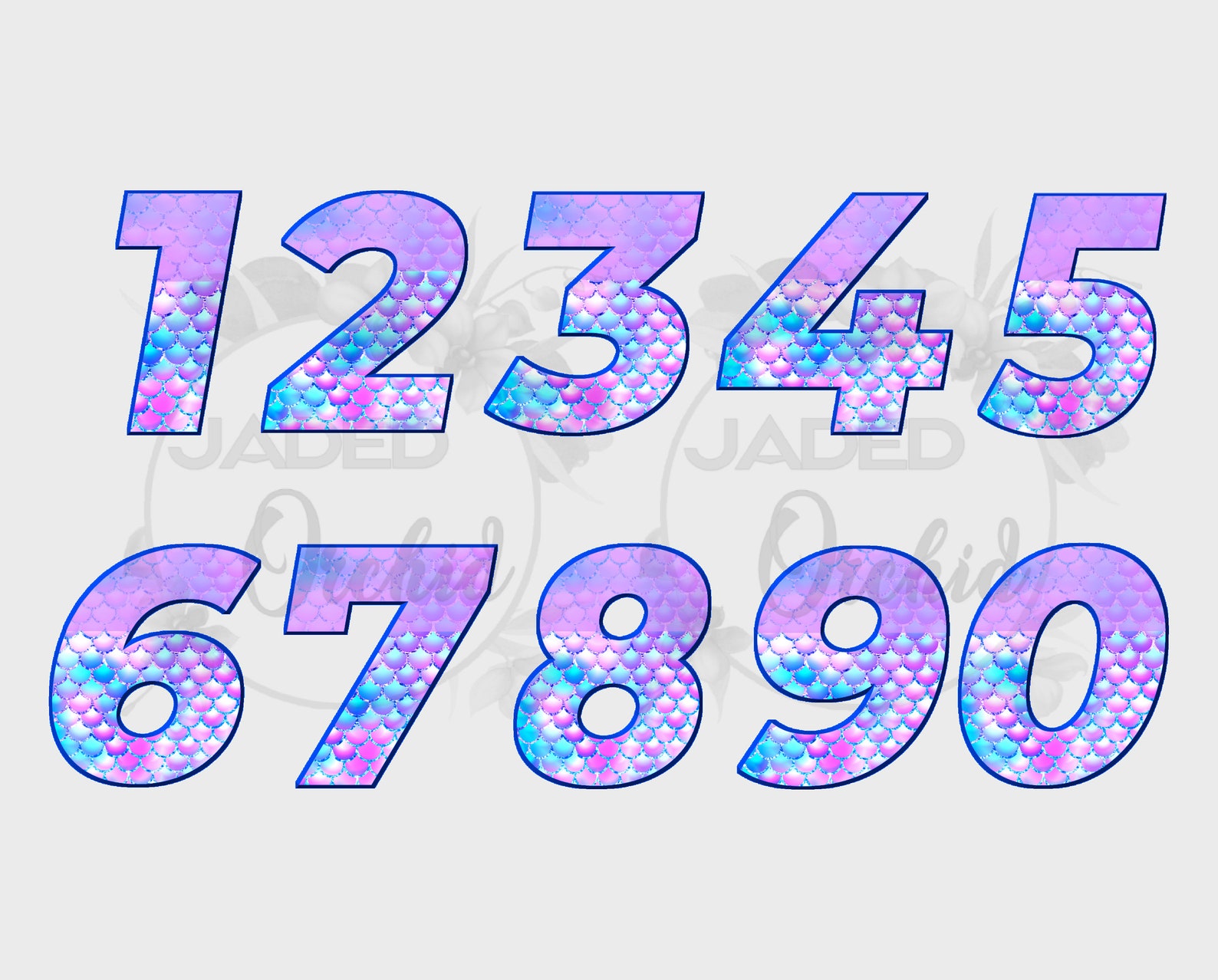 Purple Mermaid Alphabet Clipart Mermaid Inspired Letters and - Etsy