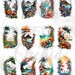 Printable Digital Tropical Landscape Print and Cut Digital PNG Sticker ...