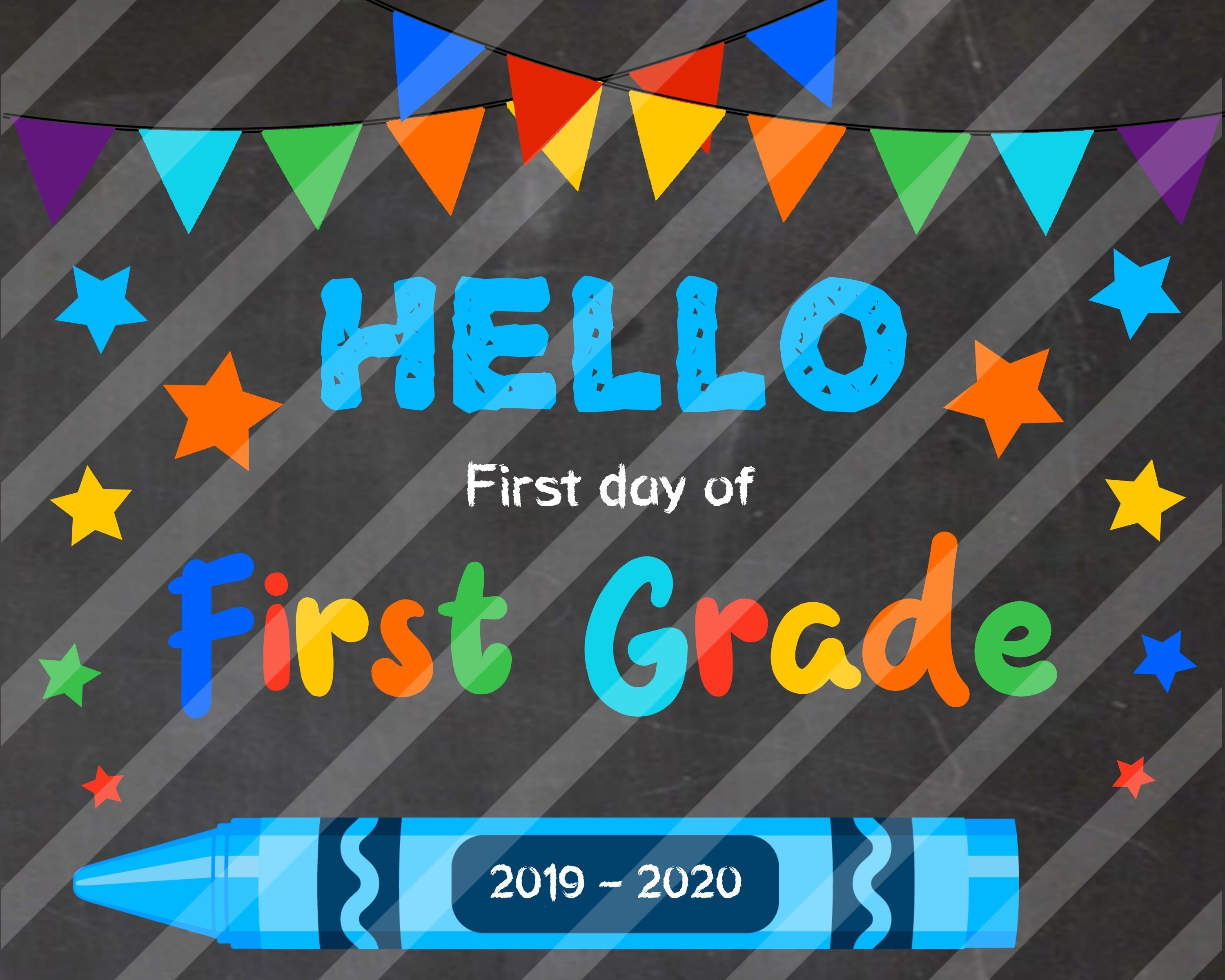 EDITABLE Boys First Grade Sign First Day of 1st Grade - Etsy