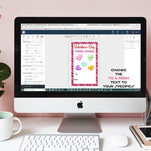 Valentine's Day Candy Hearts Candy Grams Editable Printable, Editable ...