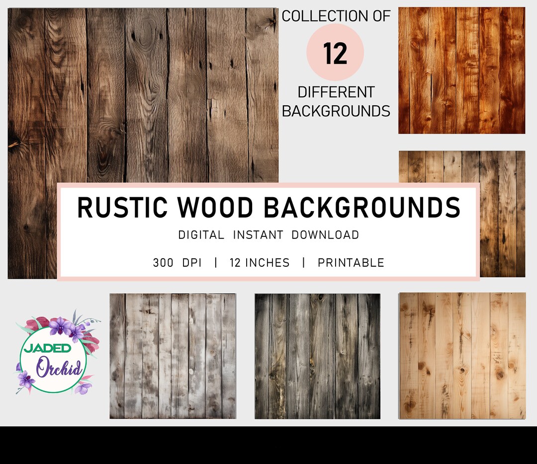 Wood Background Paper, Rustic Wood Background Paper, Wood Grain Texture ...