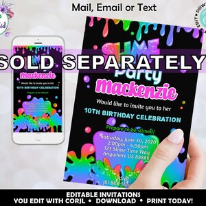 Editable Slime Birthday Chip Bag Label, Slime Label, Personalized Girls ...