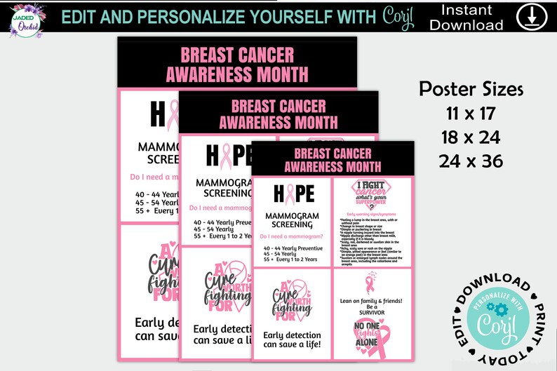 Printable Poster Cancer Awareness Cancer Survivor Poster - Etsy